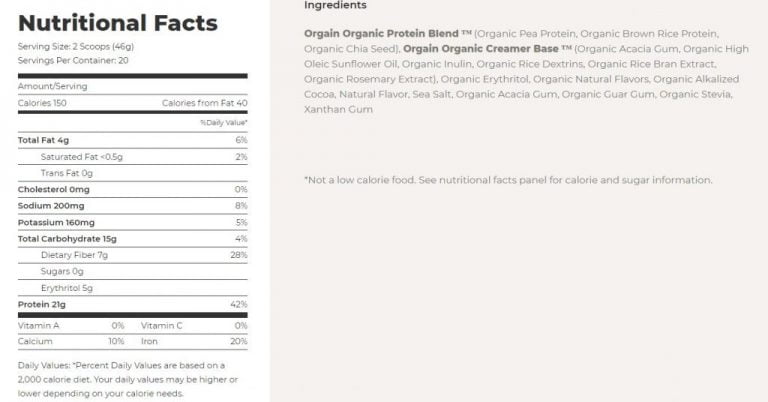Orgain Organic Plant-Based Vegan Protein Powder Review – Creamy ...